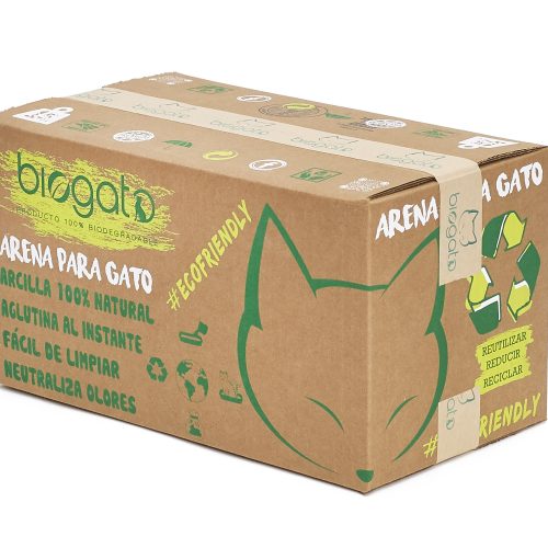 Arena para gatos Aglutinante BioGato Arcilla 100% Natural